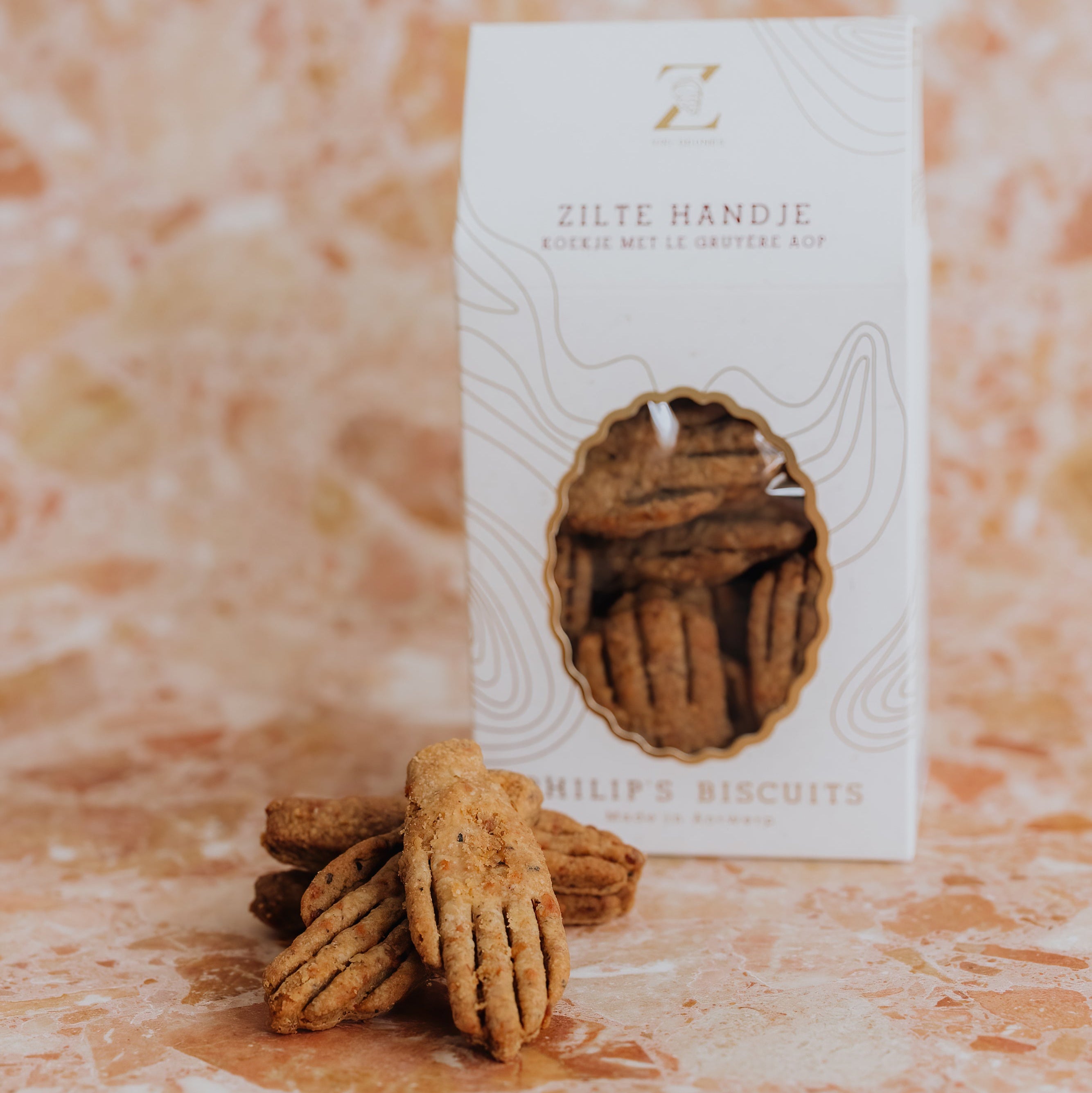 Zilte Handje Zadeldakdoosje – Philip's Biscuits